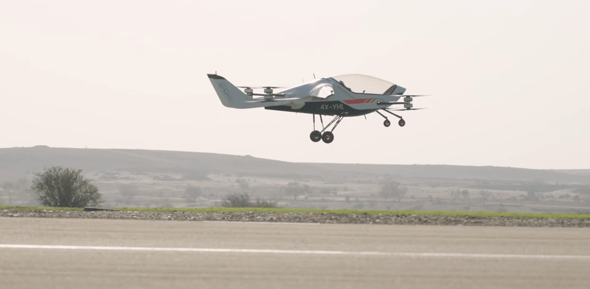 Air One Personal eVTOL Aircraft Aces First Transition Flight Test