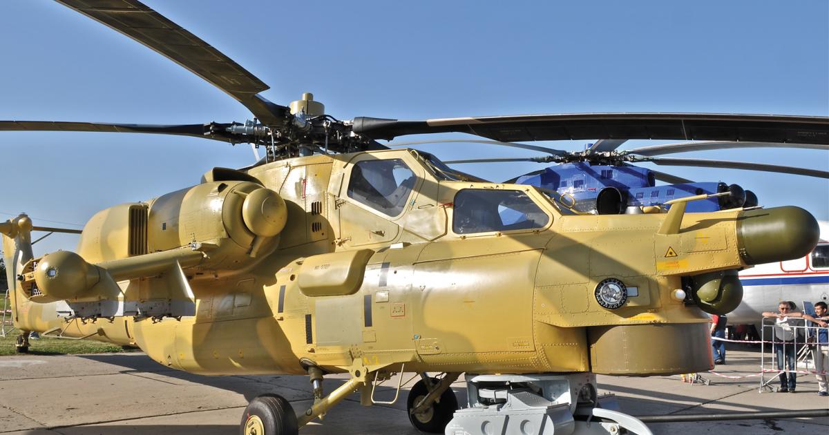 russian apache helicopter