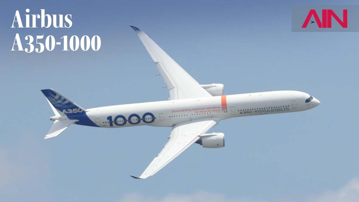 Airbus's A350-1000 Airliner Flies at Singapore Airshow Flying Display ...