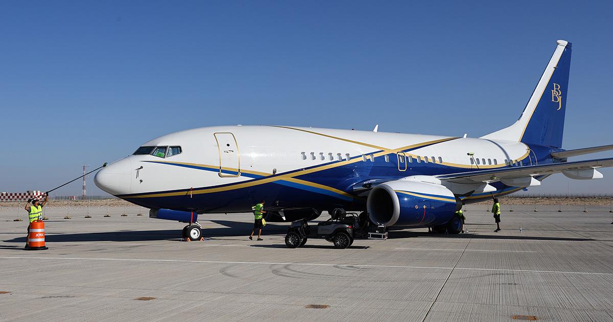 Three Boeing Business Jets Land at MEBAA 2024 Static Display | Aviation ...