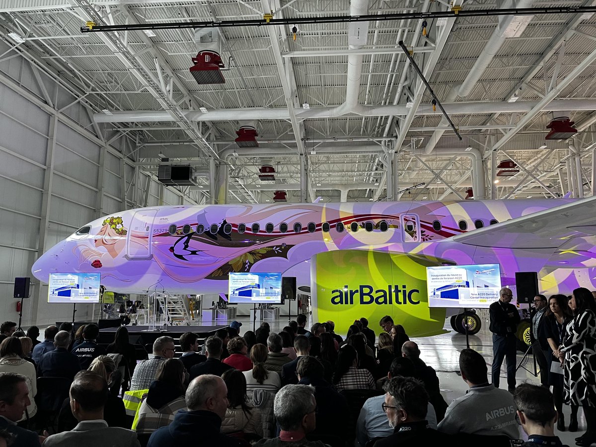 Airbus Boosts Output of A220 Airliners with New Delivery Center in ...