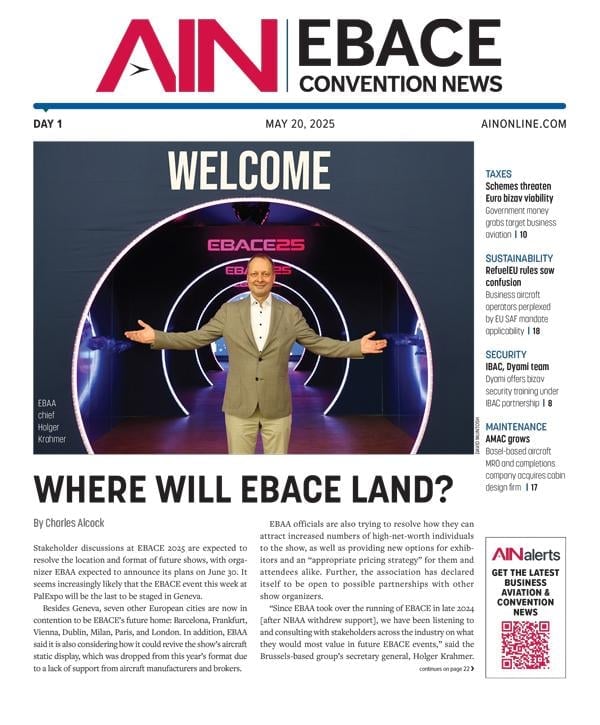 EBACE 2025 Day 1 | Aviation International News