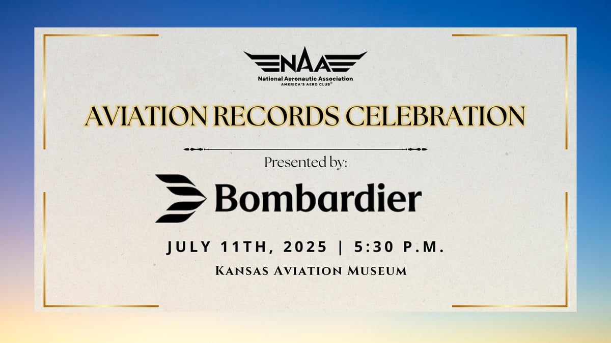 Bombardier To Present 2025 NAA Records Celebration in Wichita ...