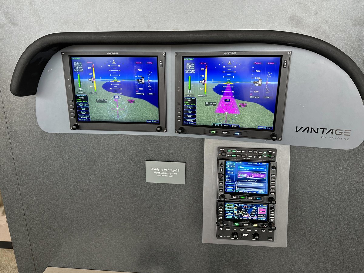 FAA Certifies Avidyne Vantage 12 Display System for Cirrus Aircraft ...
