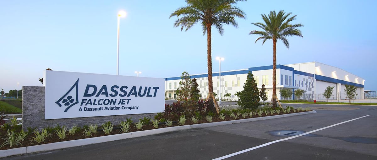 Dassault Opens Central Florida Falcon Bizjet Maintenance Center ...