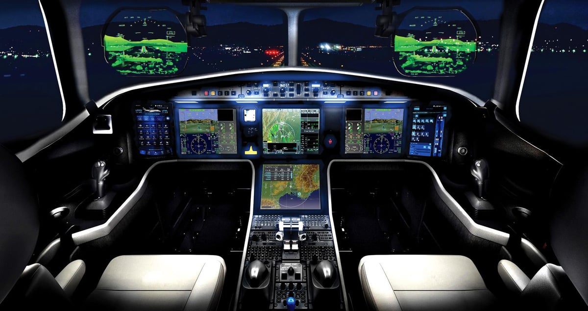 EASA Clears Falcon 6X Bizjet for Enhanced Flight Vision System ...