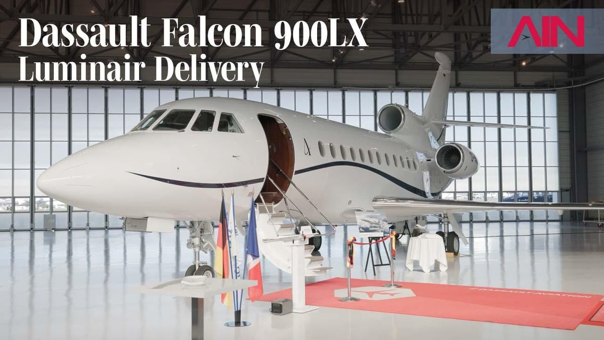 Dassault Falcon 900LX Jets Drive Luminair’s Growth and Efficiency ...