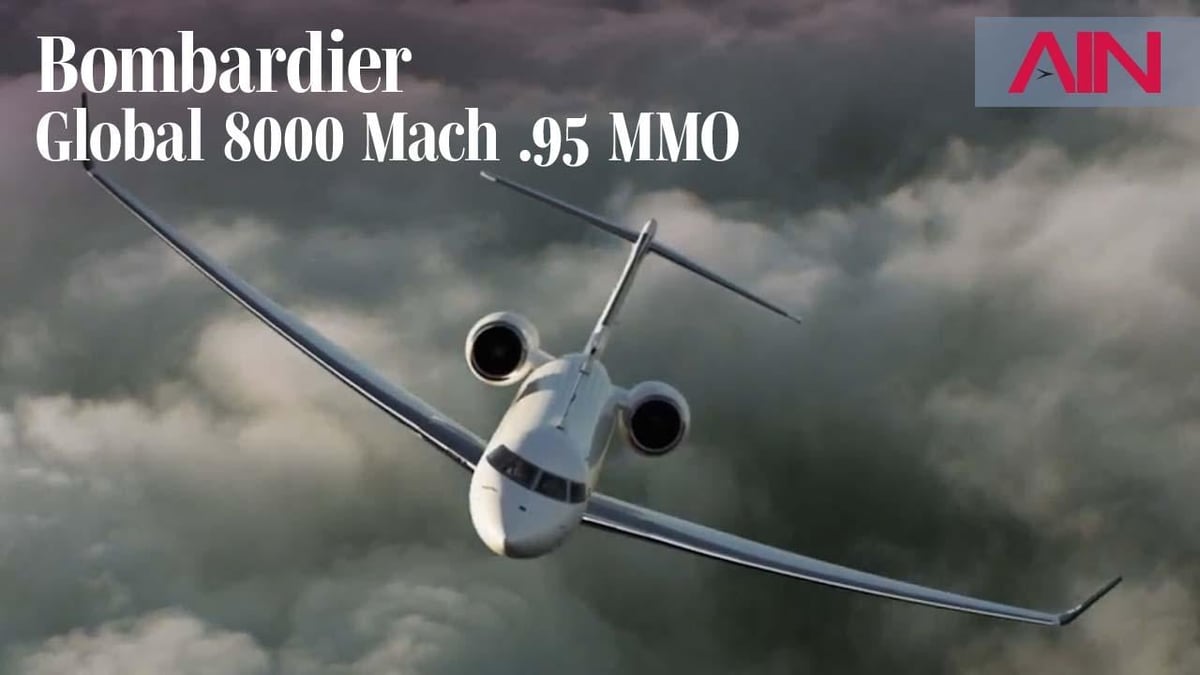 Bombardier Claims Mach 0.95 Mmo for Global 8000 Business Jet | Aviation ...