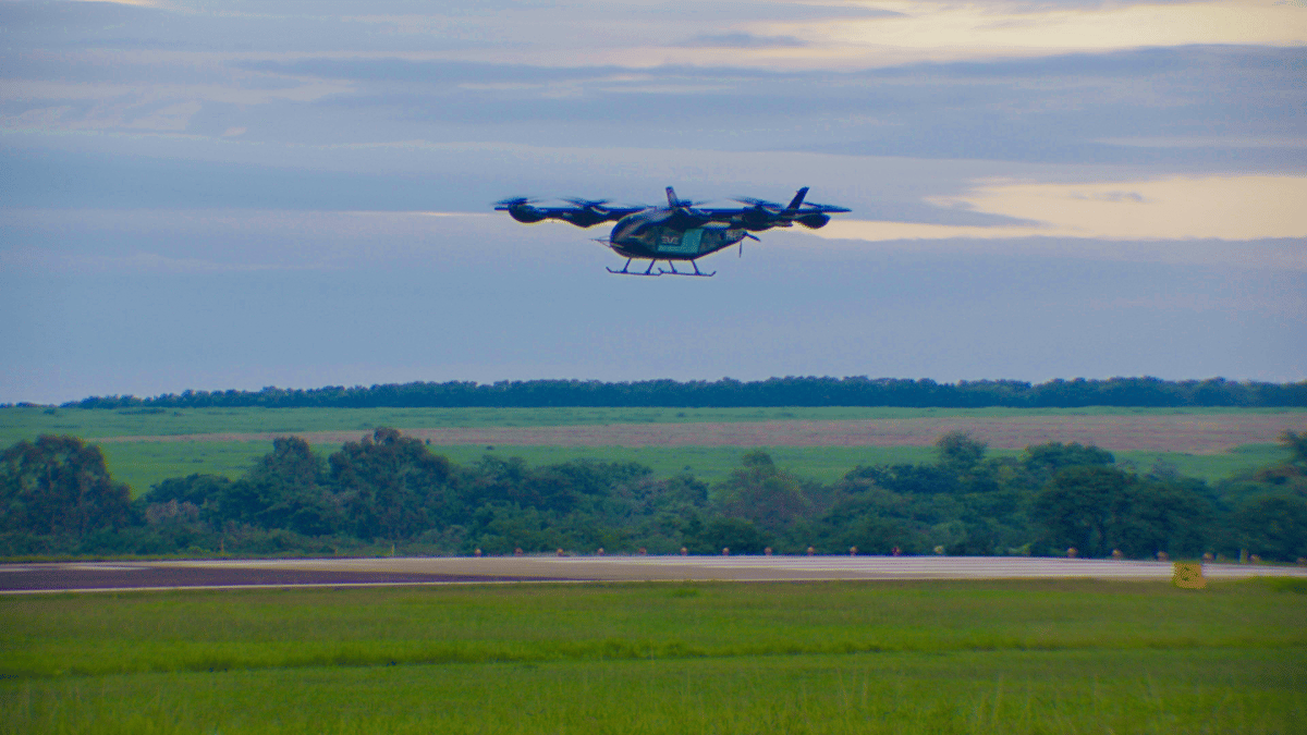 Eve Air Mobility Makes First Flight With eVTOL Aircraft Prototype ...