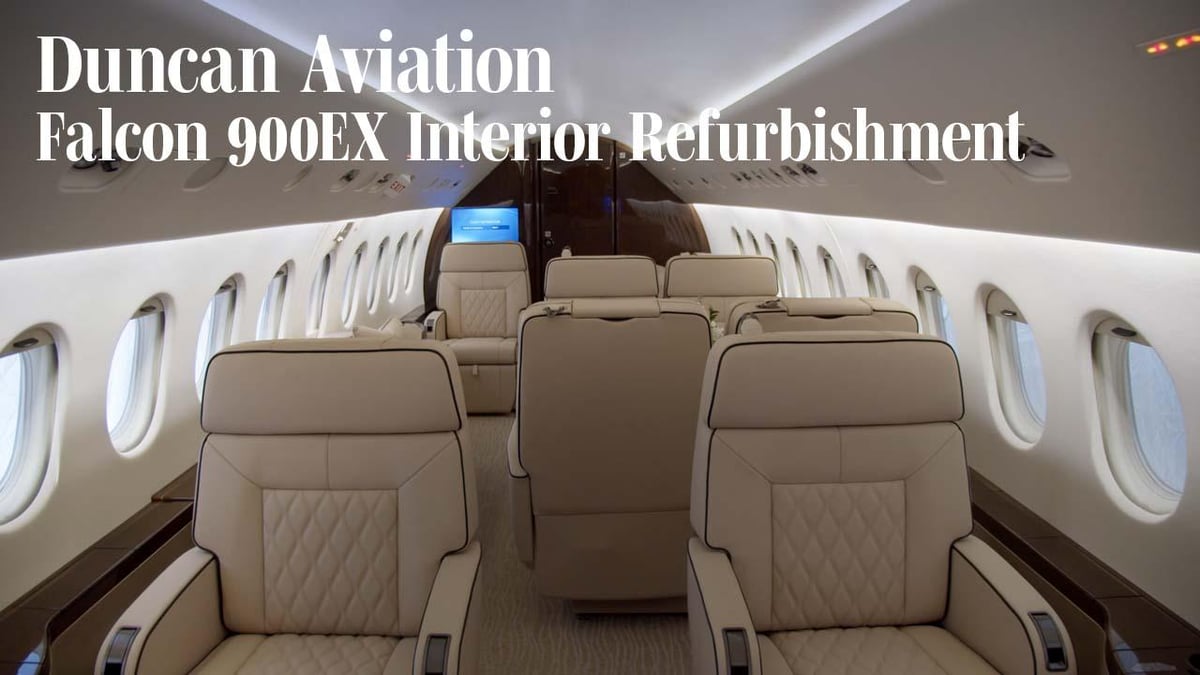 Dassault Falcon 900EX Interior Refurbishment | Duncan Aviation ...