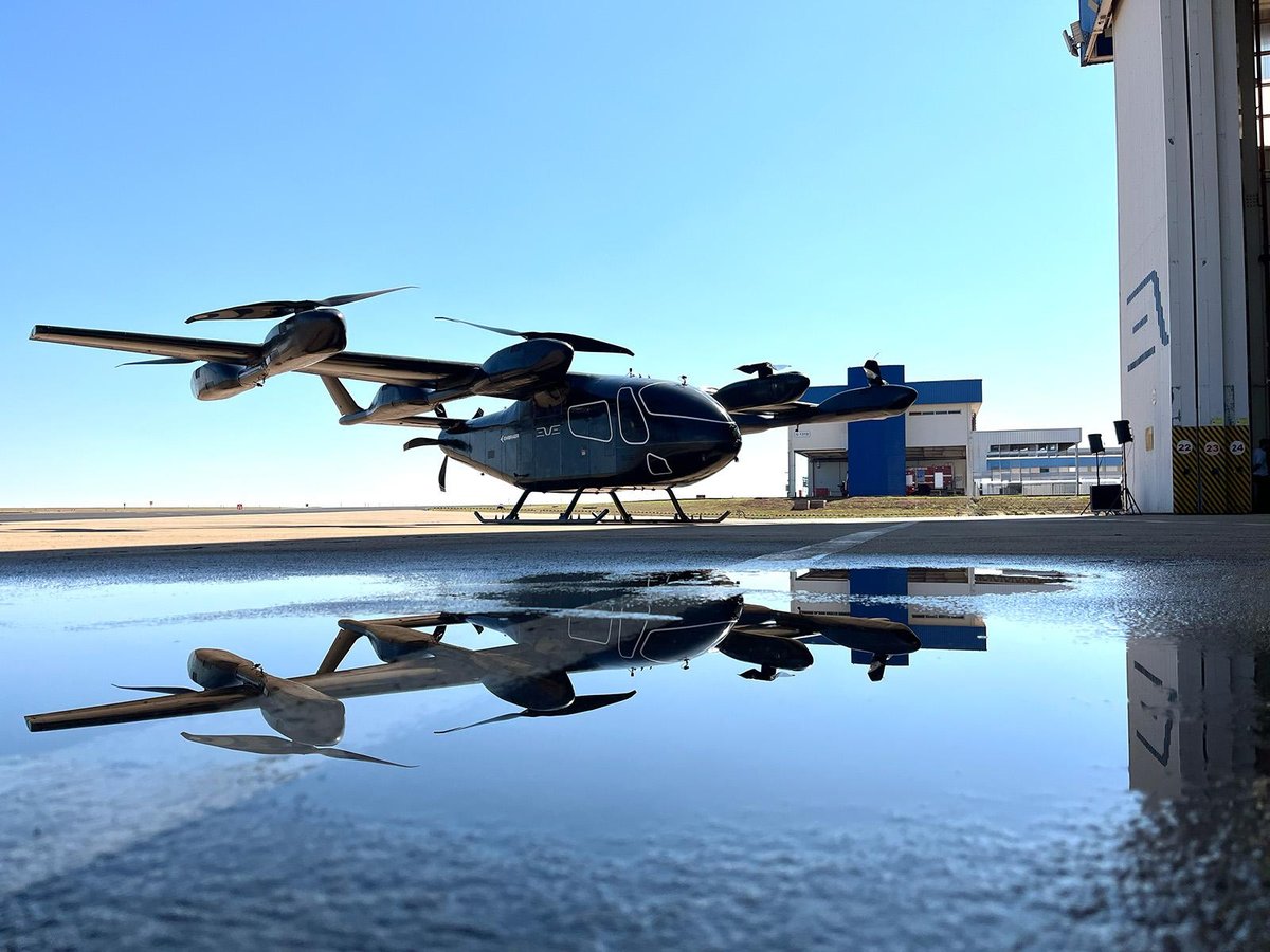 Eve 100 eVTOL Aircraft Set to Make Low-speed Transition Flight Within ...