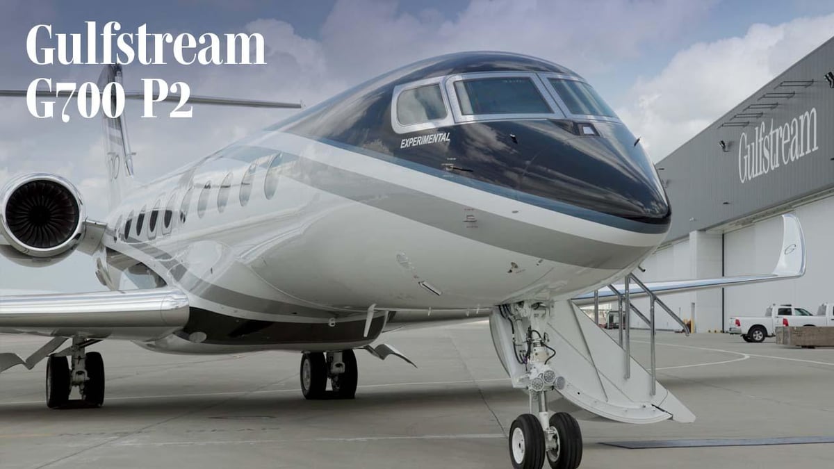Gulfstream Shows Off Second Production Test G700 with Full Interior ...