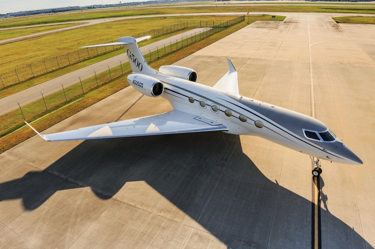Gulfstream G500 on Final Approach for Certification | Aviation ...