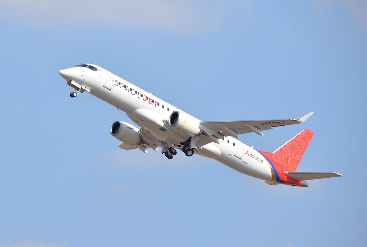 First Mitsubishi M90 in Final Configuration Takes Flight | Aviation ...