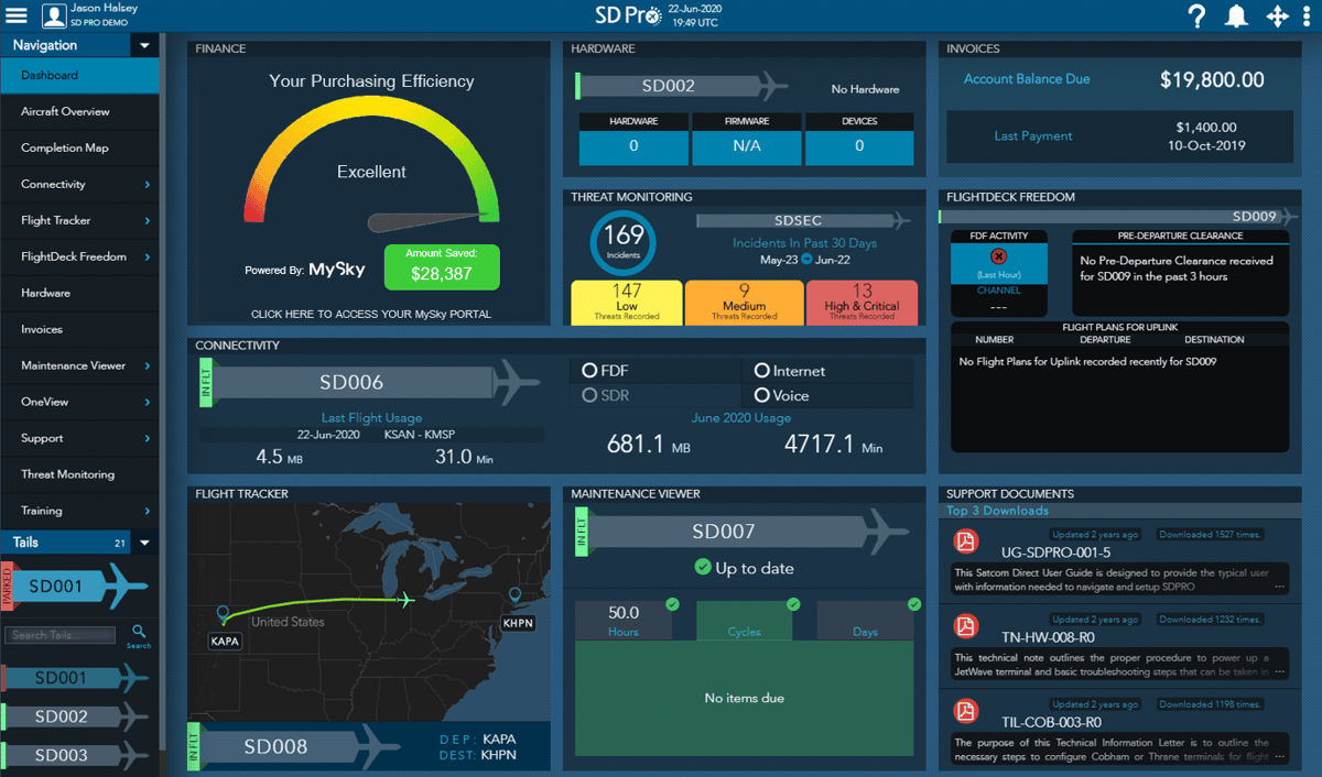 MySky Integrates with SD Pro | Aviation International News