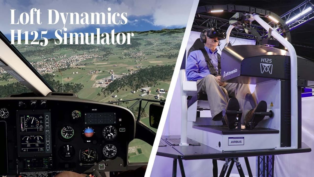 Loft Dynamics Demos Airbus H125 360-degree Full-Motion VR Helicopter ...