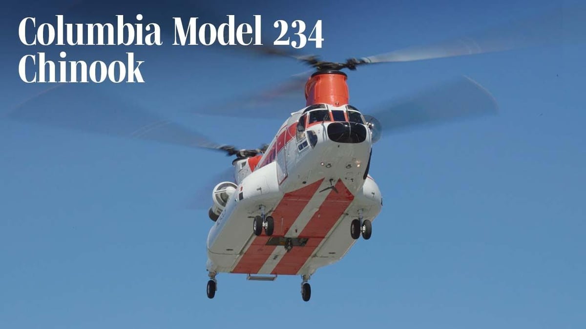 Columbia Model 234 Chinook Helicopter Landing in Downtown Atlanta ...