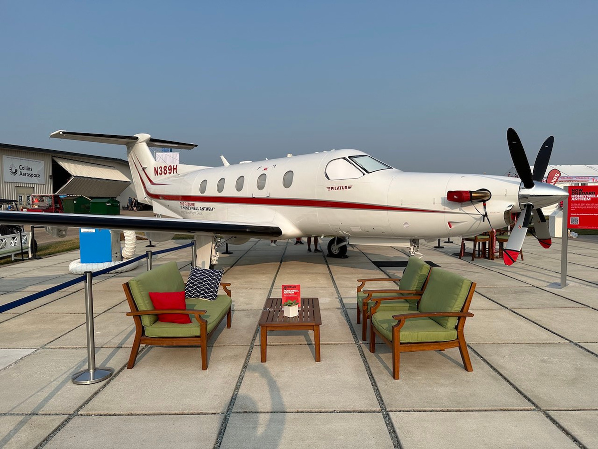 Honeywell Flies Anthem Avionics-equipped Pilatus PC-12 to EAA ...