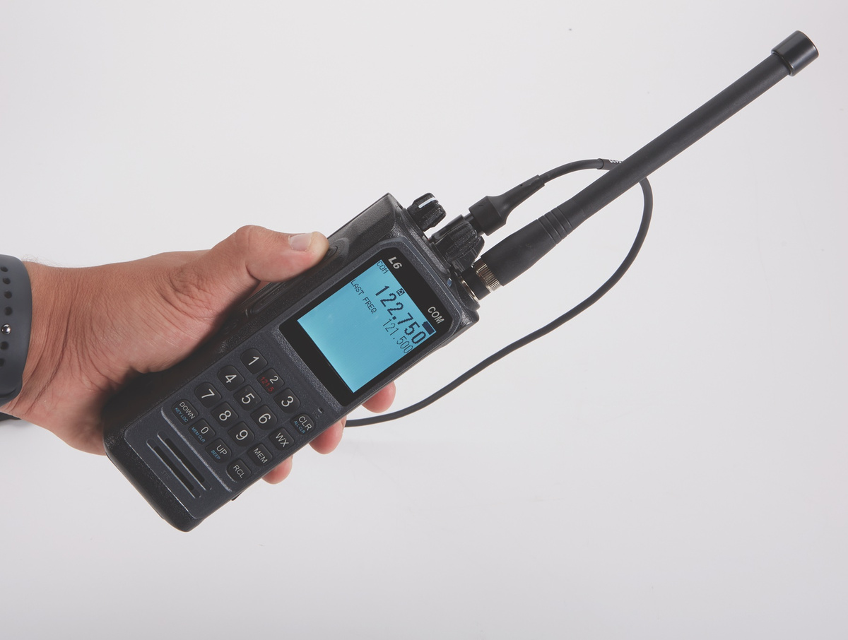 Sporty's Intros Backup Aviation Radio with Powered Lemo Headset Jack ...