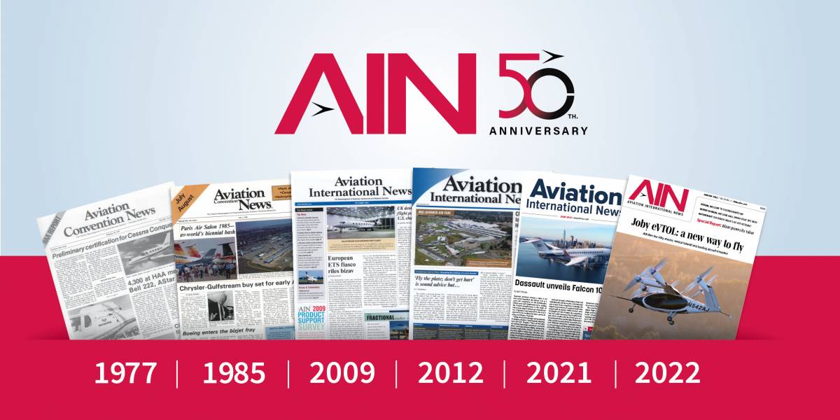 AIN 50th Anniversary | Aviation International News
