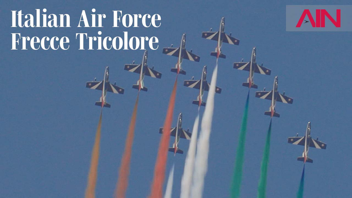 Italian Air Force's Frecce Tricolore Flies at Dubai Airshow | Aviation ...
