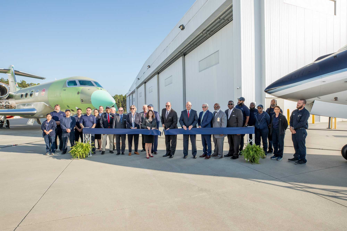 Gulfstream Aerospace Completes Plant Expansion in Savannah, Georgia ...