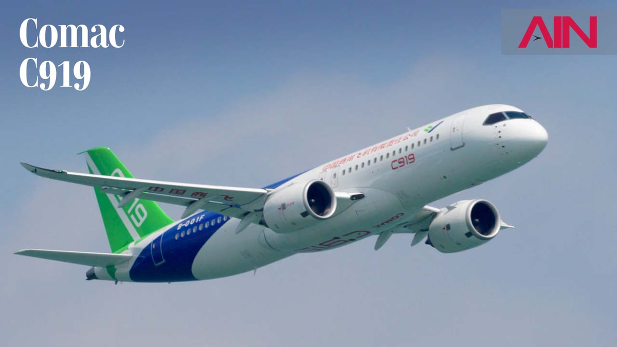 China's Comac C919 Airliner Flies at Singapore Airshow | Aviation ...