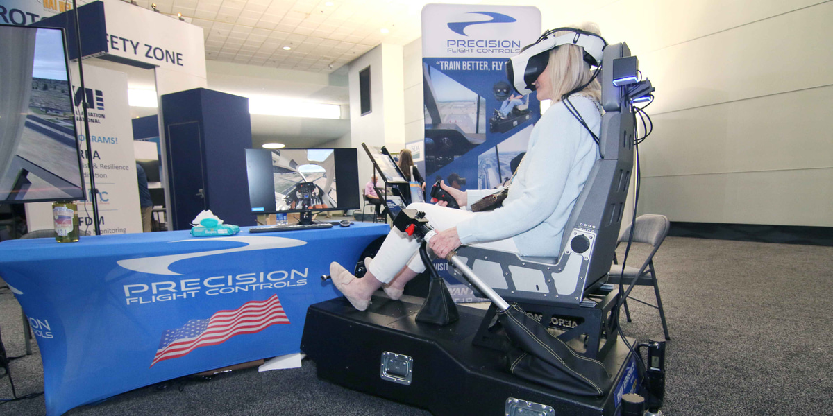 Ryan and Precision Flight Controls Demo VR Helimod Flight Simulator ...