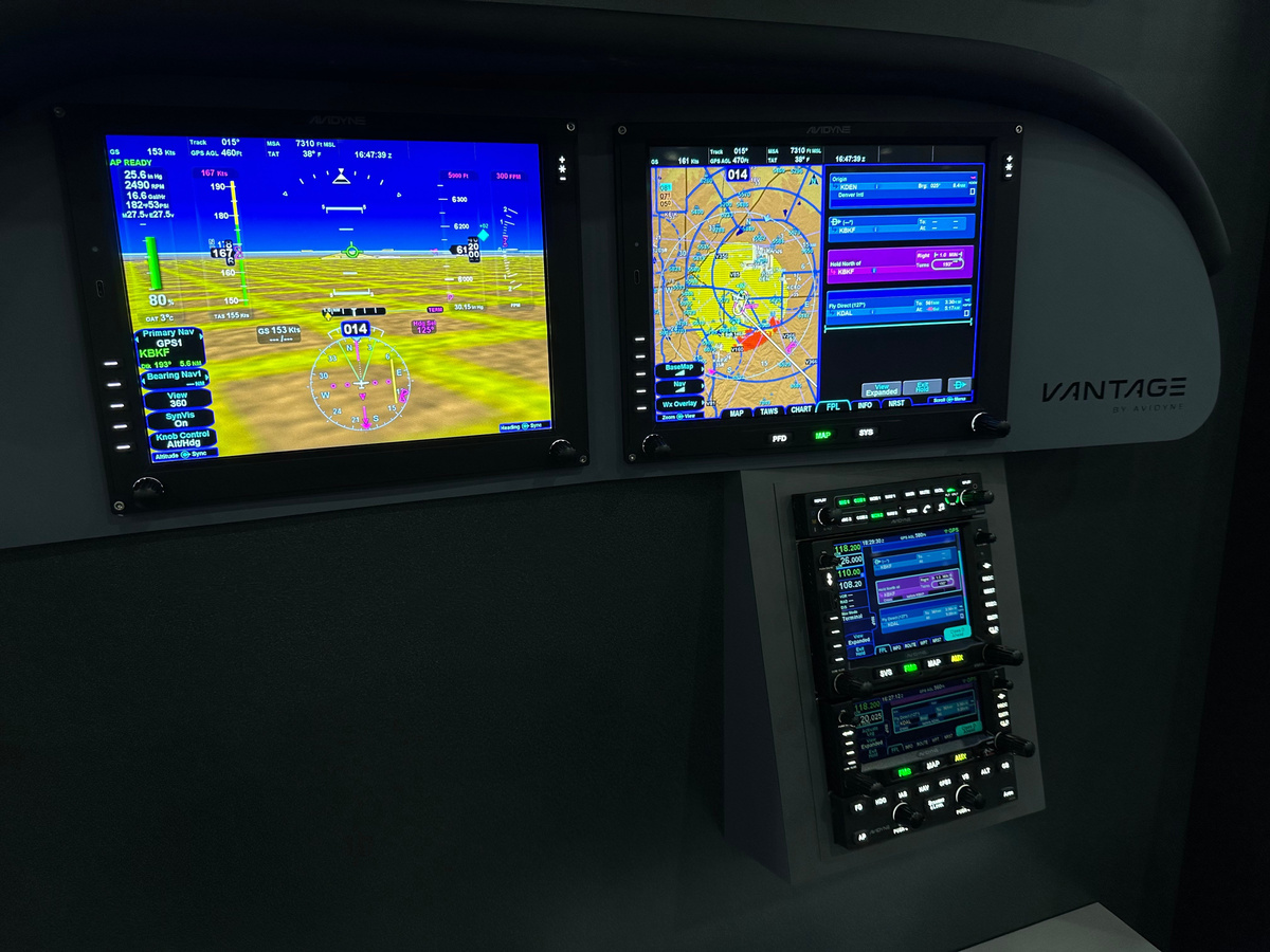 Avidyne Vantage Upgrade for Cirrus Singles To Add Volume of Work to ...