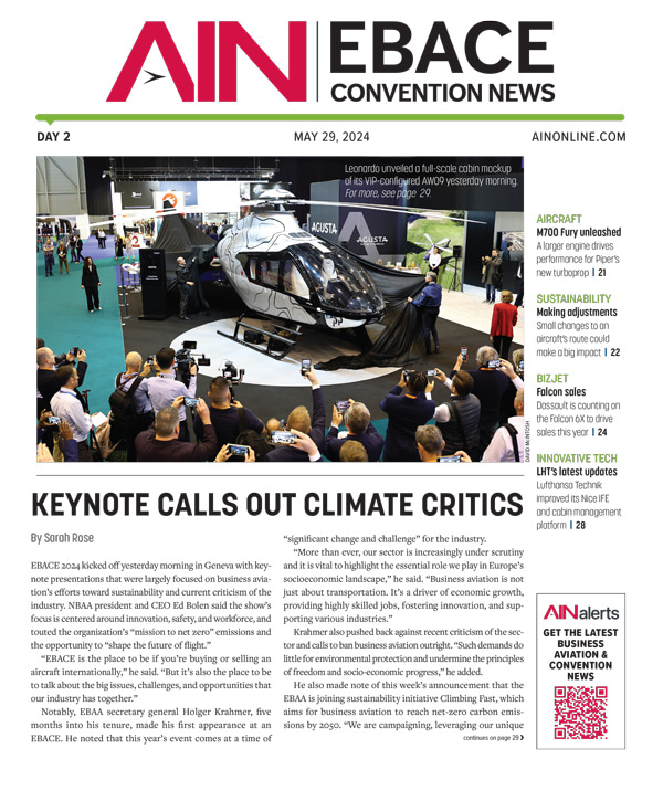 EBACE 2024 Day 2 | Aviation International News