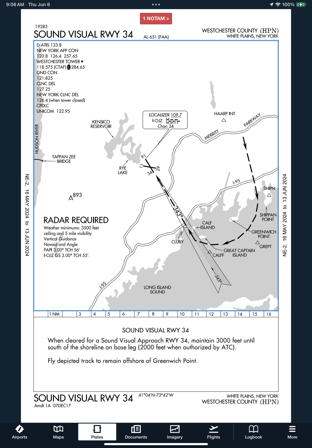Honeywell Preparing FMS-guided Visual Approach for Westchester County ...
