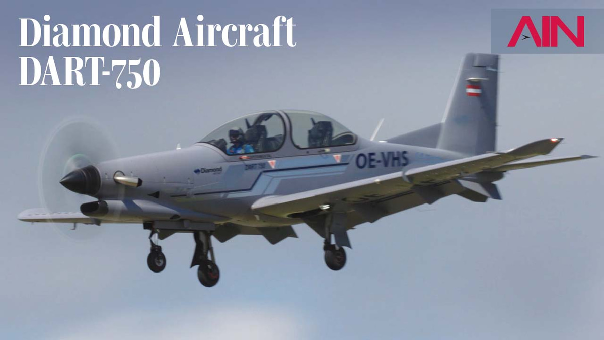 Diamond Aircraft DART-750 Flies at Farnborough International Airshow ...