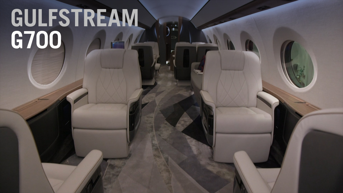 Take a Full Tour Throughout the Cabin of Gulfstream's new G700 Aircraft ...