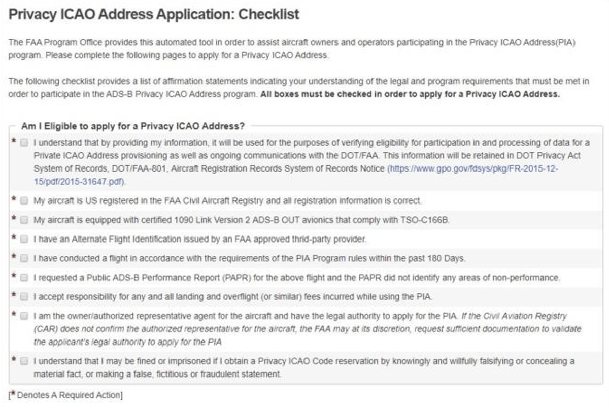 FAA Updates ADS-B Privacy ICAO Address Program To Enhance Operator ...
