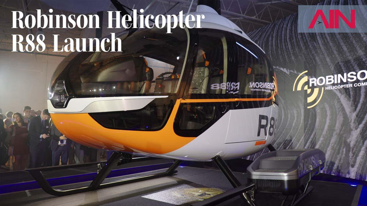Robinson Unveils the R88, Its Largest-ever Helicopter - Full Launch ...