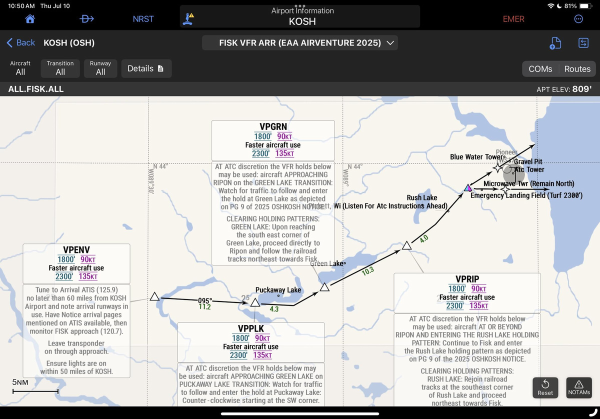 Garmin Adds Oshkosh FISK Arrival for Pilots Flying to EAA AirVenture ...