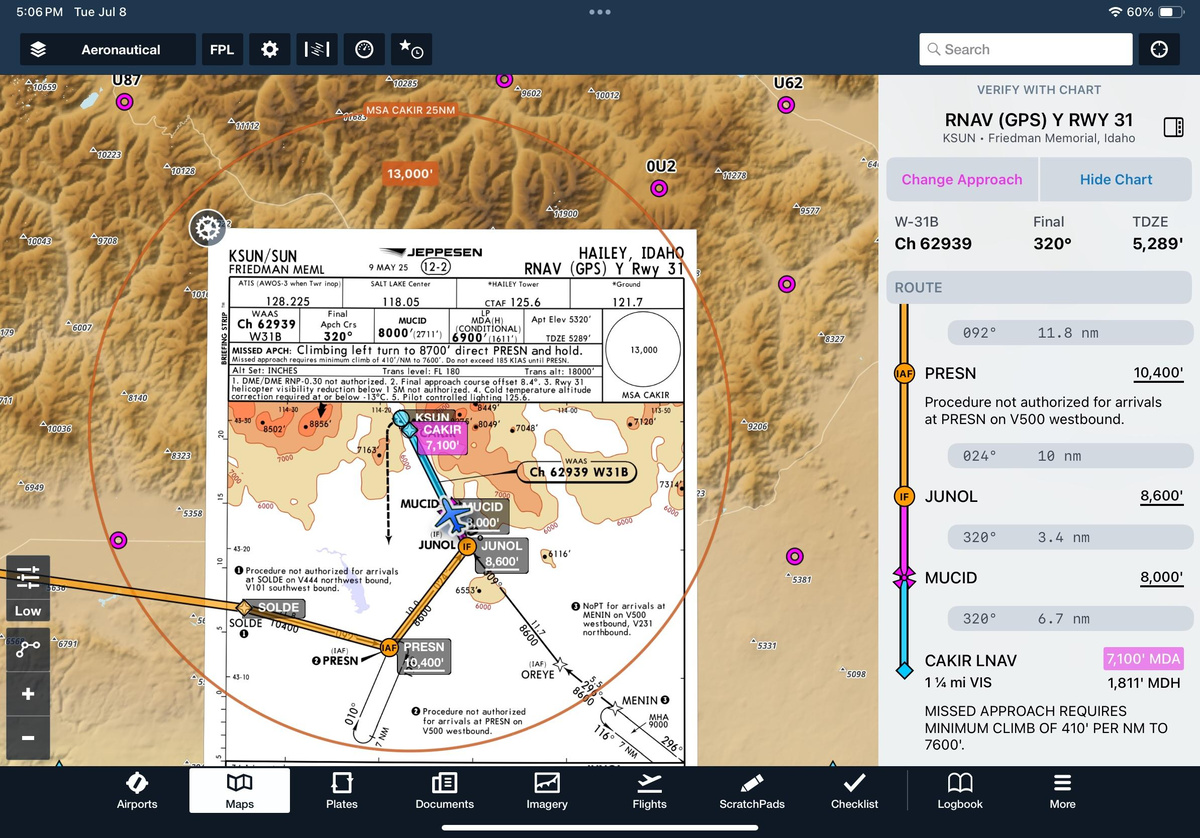 ForeFlight Integrates Maps with Dynamic Procedures for IFR Flying ...