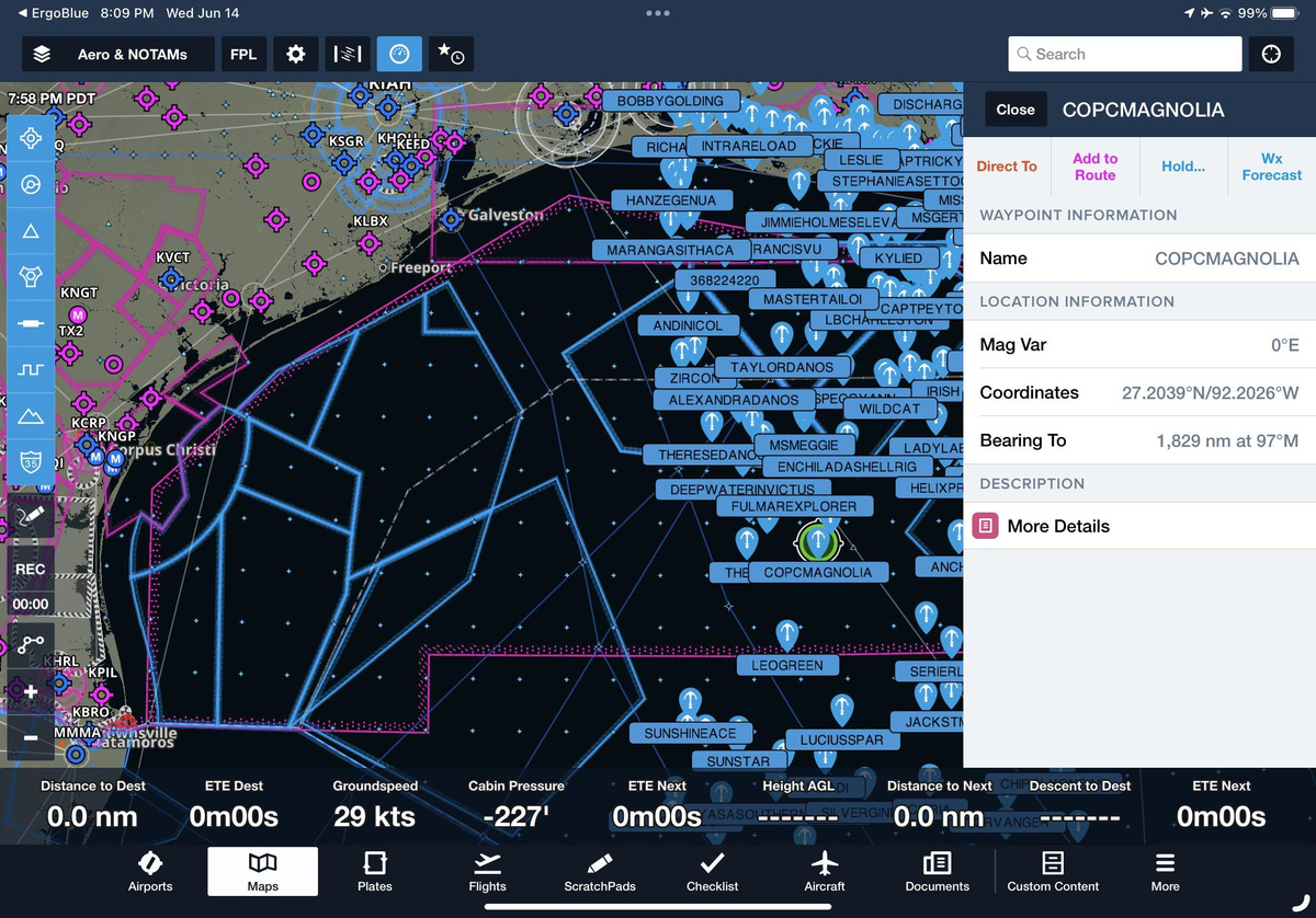 Ergo Blue App Aviation Safety App Adds Display of Ships on ForeFlight ...