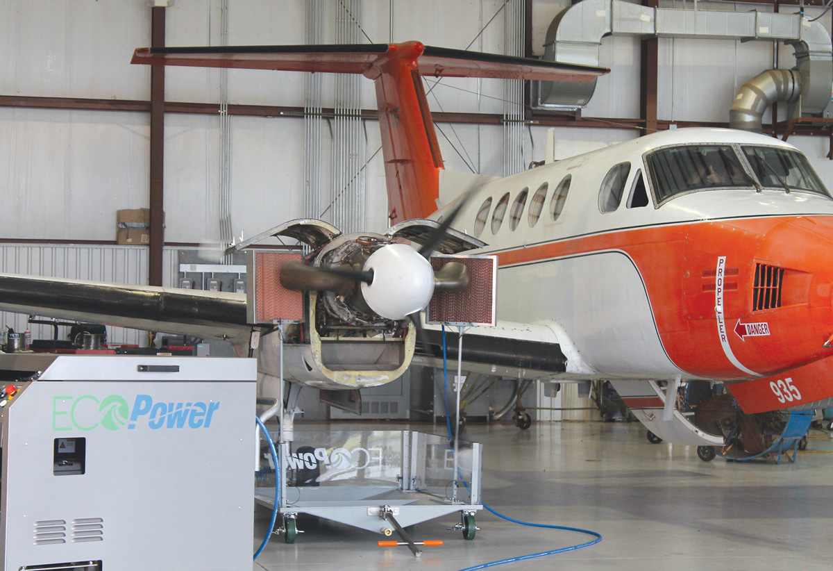 PT6 Turbines Get “Green” Engine Wash | Aviation International News