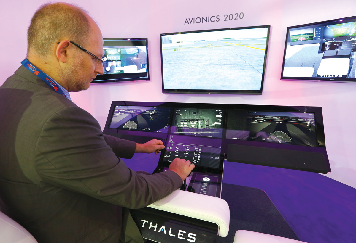 Thales Showcases Avionics, IFEC | Aviation International News