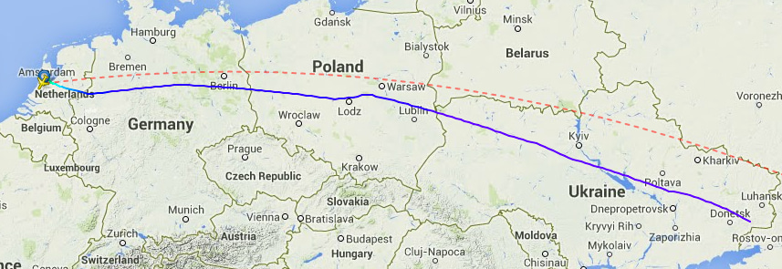 Questions Asked About MH17 Flight Track Over Ukraine | Aviation ...