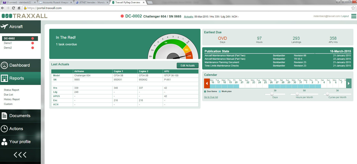 Traxxall Enters Maintenance Tracking Arena | Aviation International News