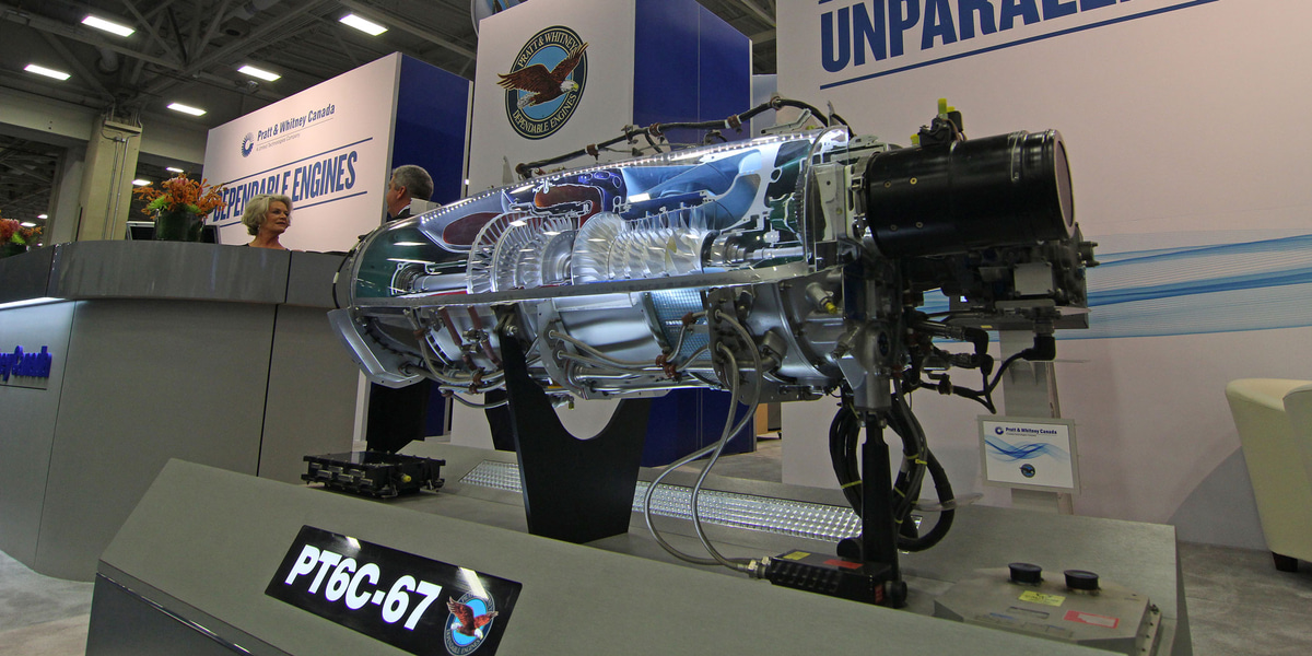 P&WC Celebrates PT6C-67C, PW-200 Milestones | Aviation International News