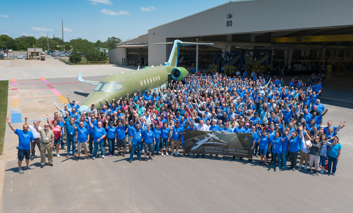 Textron Rolls Out First Production Citation Longitude | Aviation ...