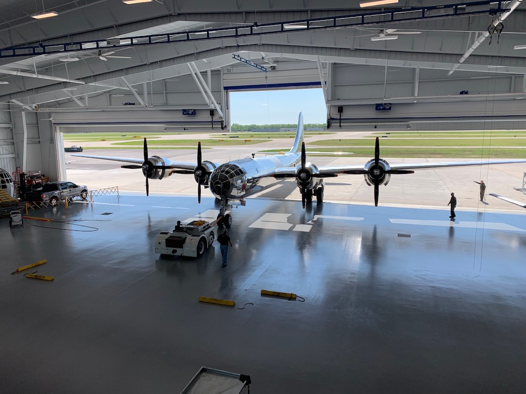 B-29 'Doc' Settles In At New Wichita Hangar | Aviation International News