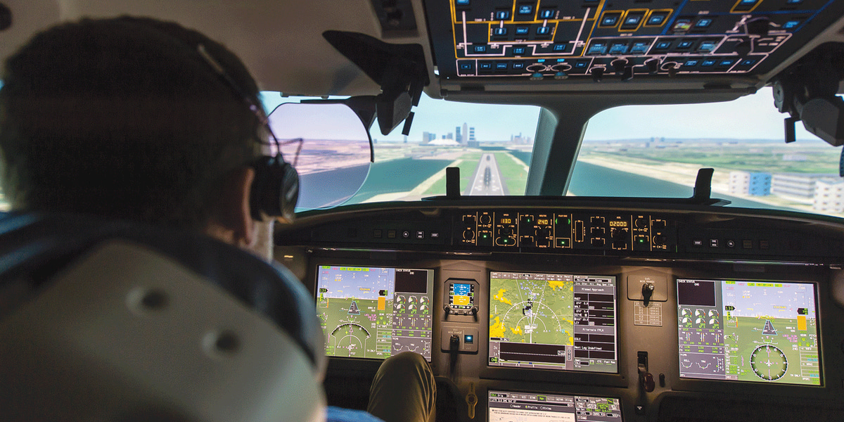 FlightSafety Adds FalconEye to Dassault Sims | Aviation International News