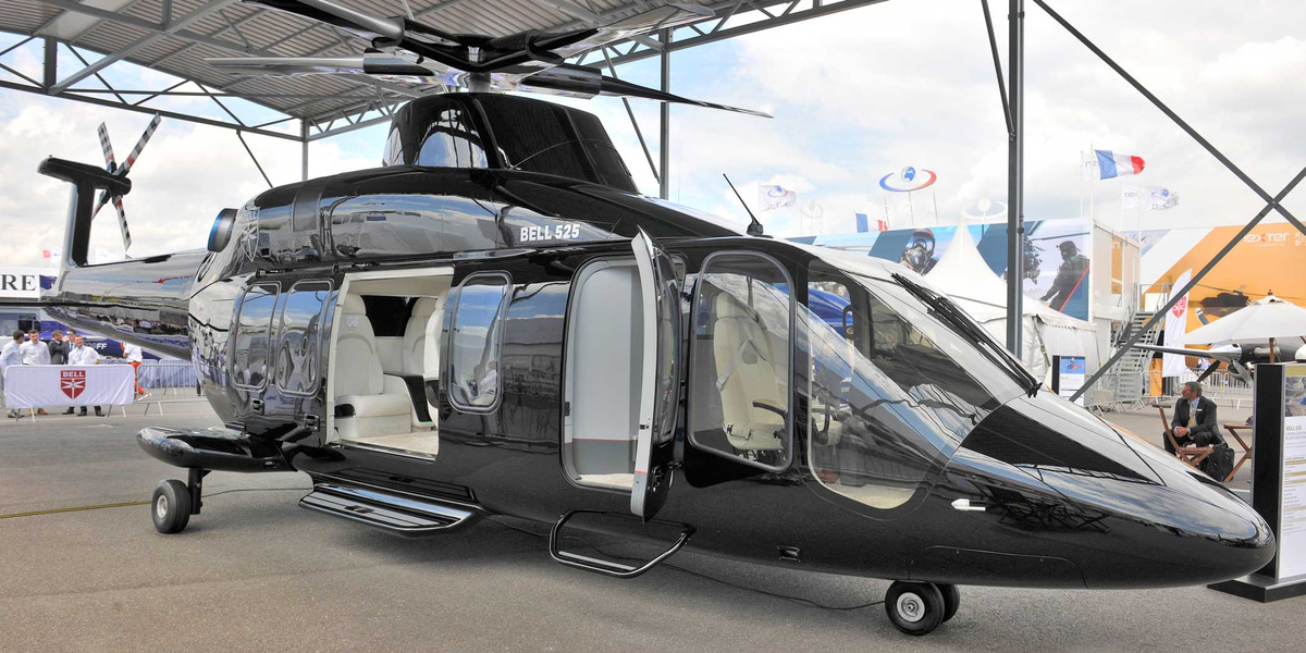 Bell To Tout 525 with Mock-up at Dubai Airshow | Aviation International ...