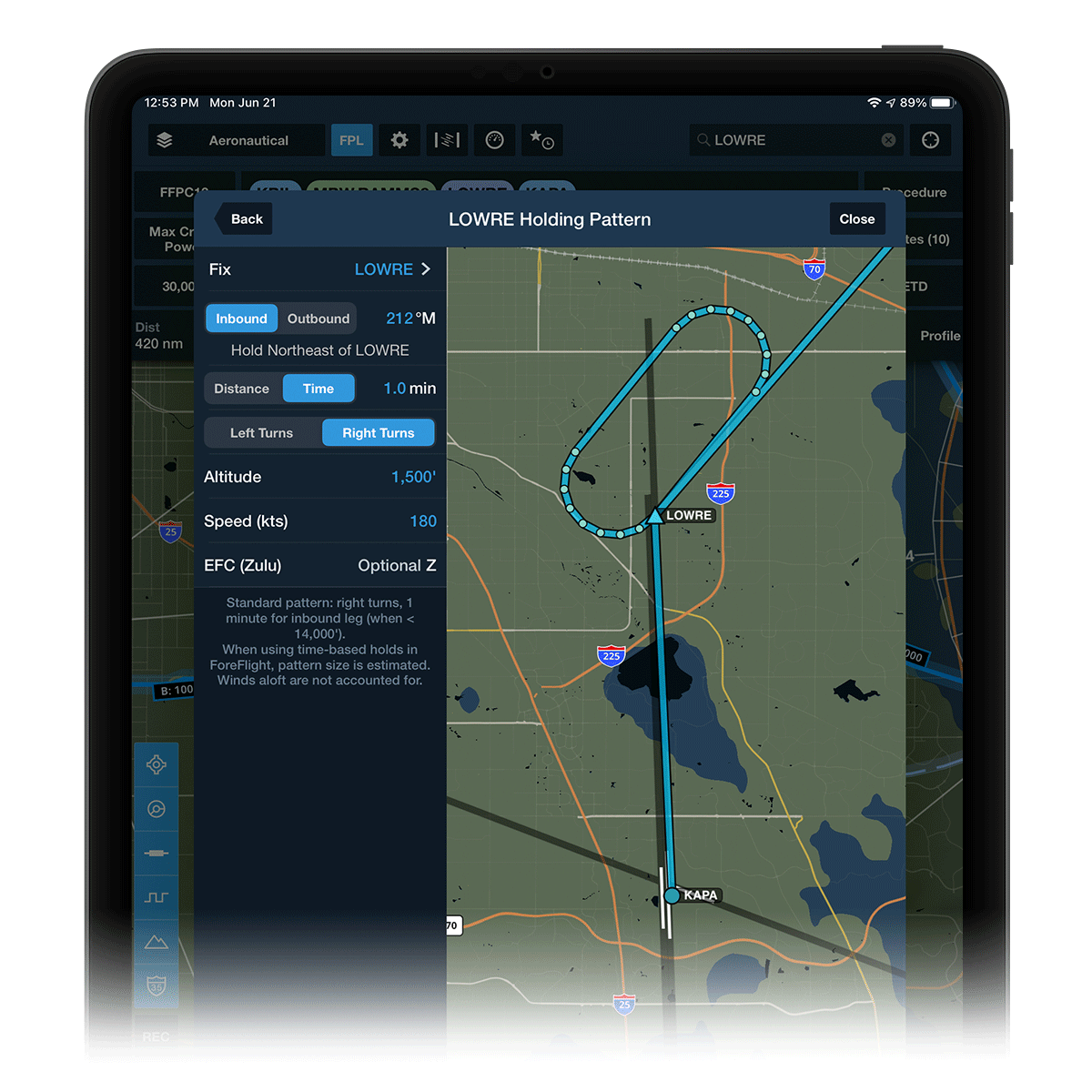 ForeFlight Releases Holding Pattern Advisor | Aviation International News
