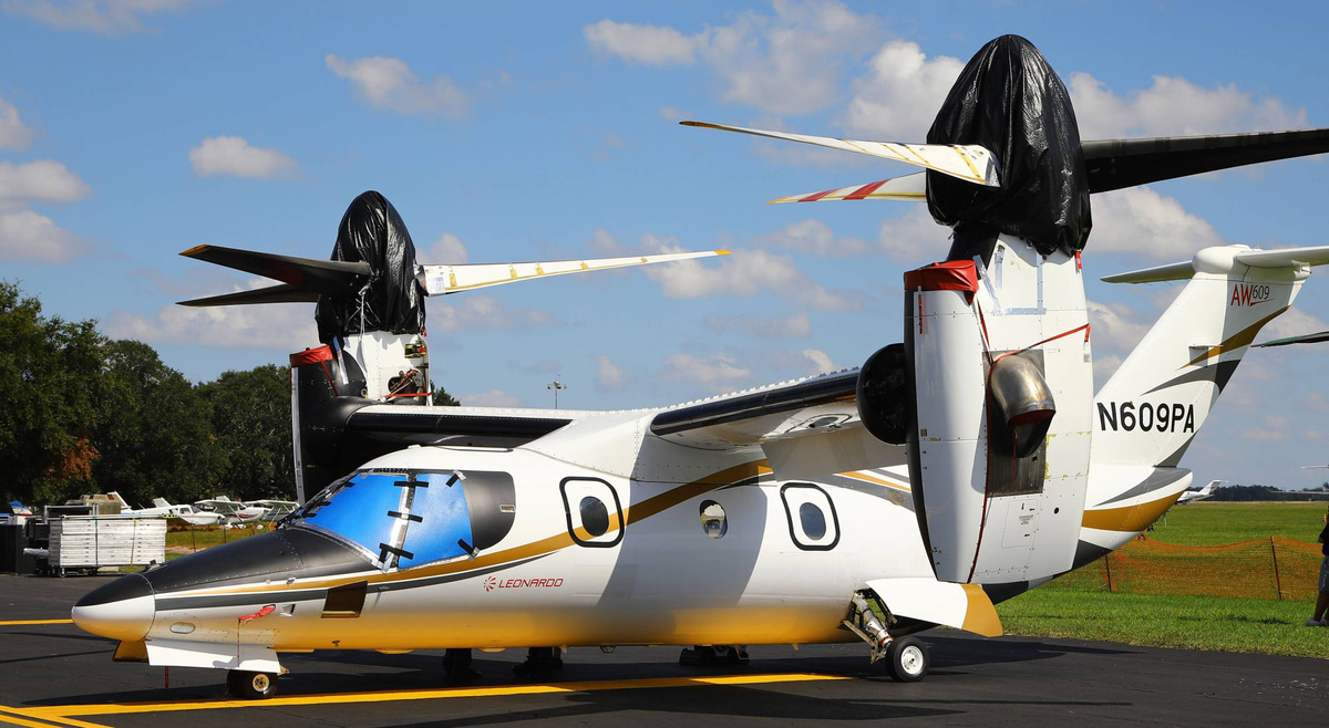 Leonardo AW609 Tiltrotor Makes NBAA-BACE Debut | Aviation International ...