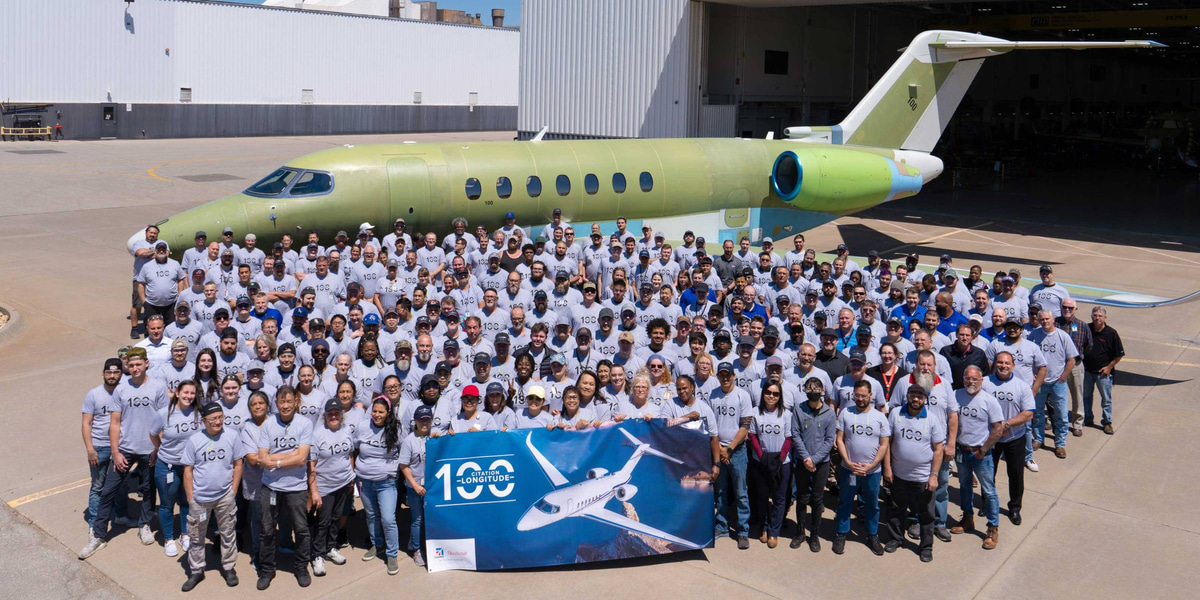 Textron Aviation Citation Longitude Jet Fleet Growing as 100th Rolled ...